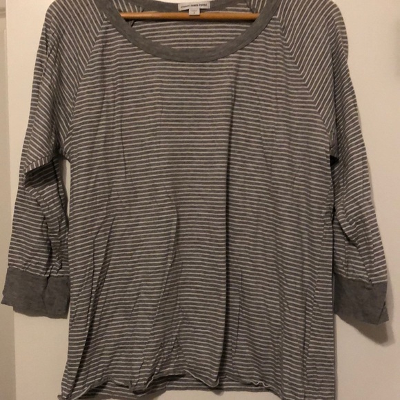 James Perse | Tops | James Perse Striped Long Sleeve | Poshmark